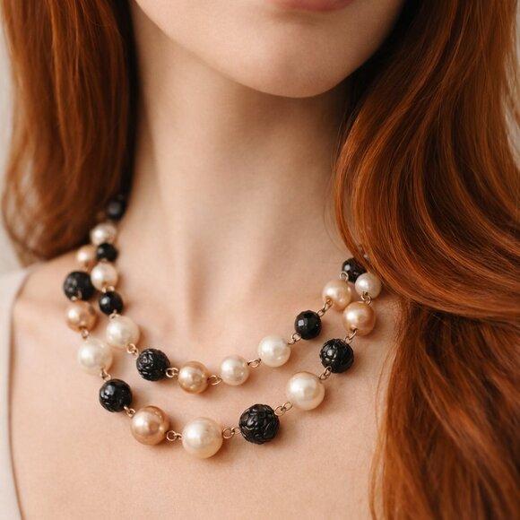 Sabika | Jewelry | Sabika Feminine 2row Pearl Necklace Classic Jewelry ...